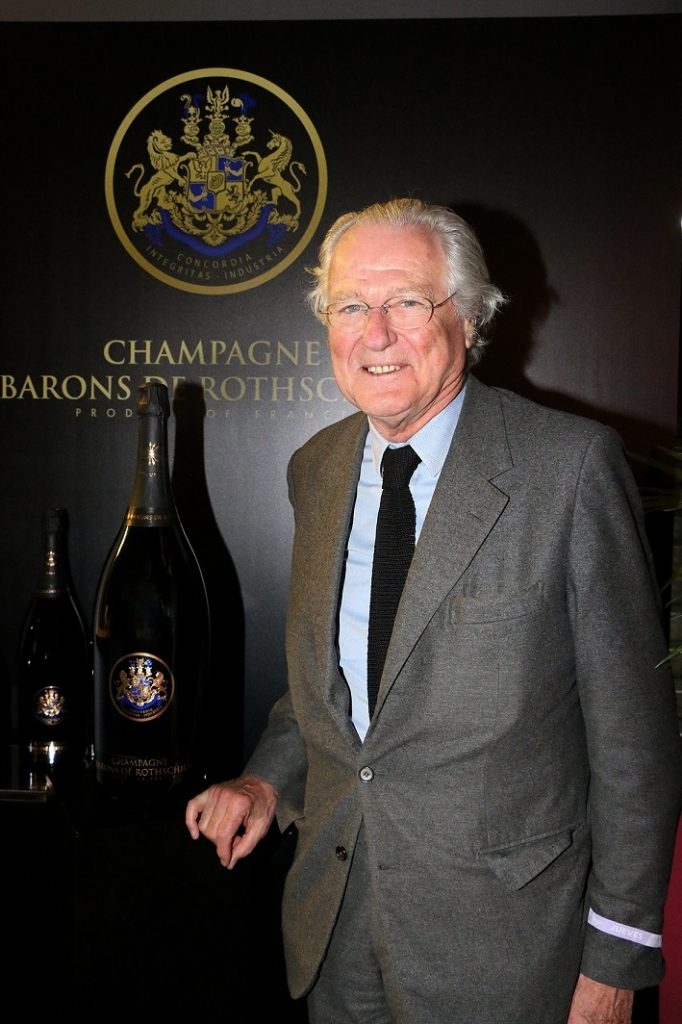 El Barón Éric de Rothschild, en una cata de sus Champagnes en Madrid
